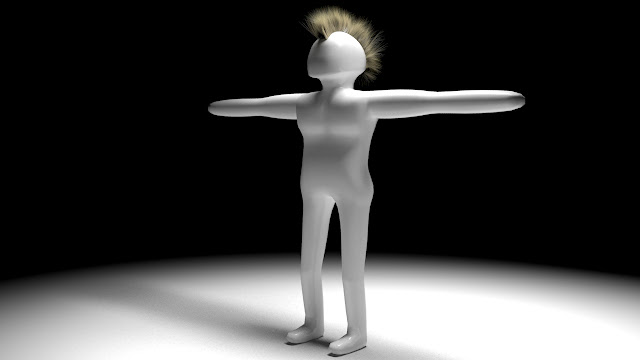 Peyman Salehi: Low poly human figure - first attempt in 3DS max