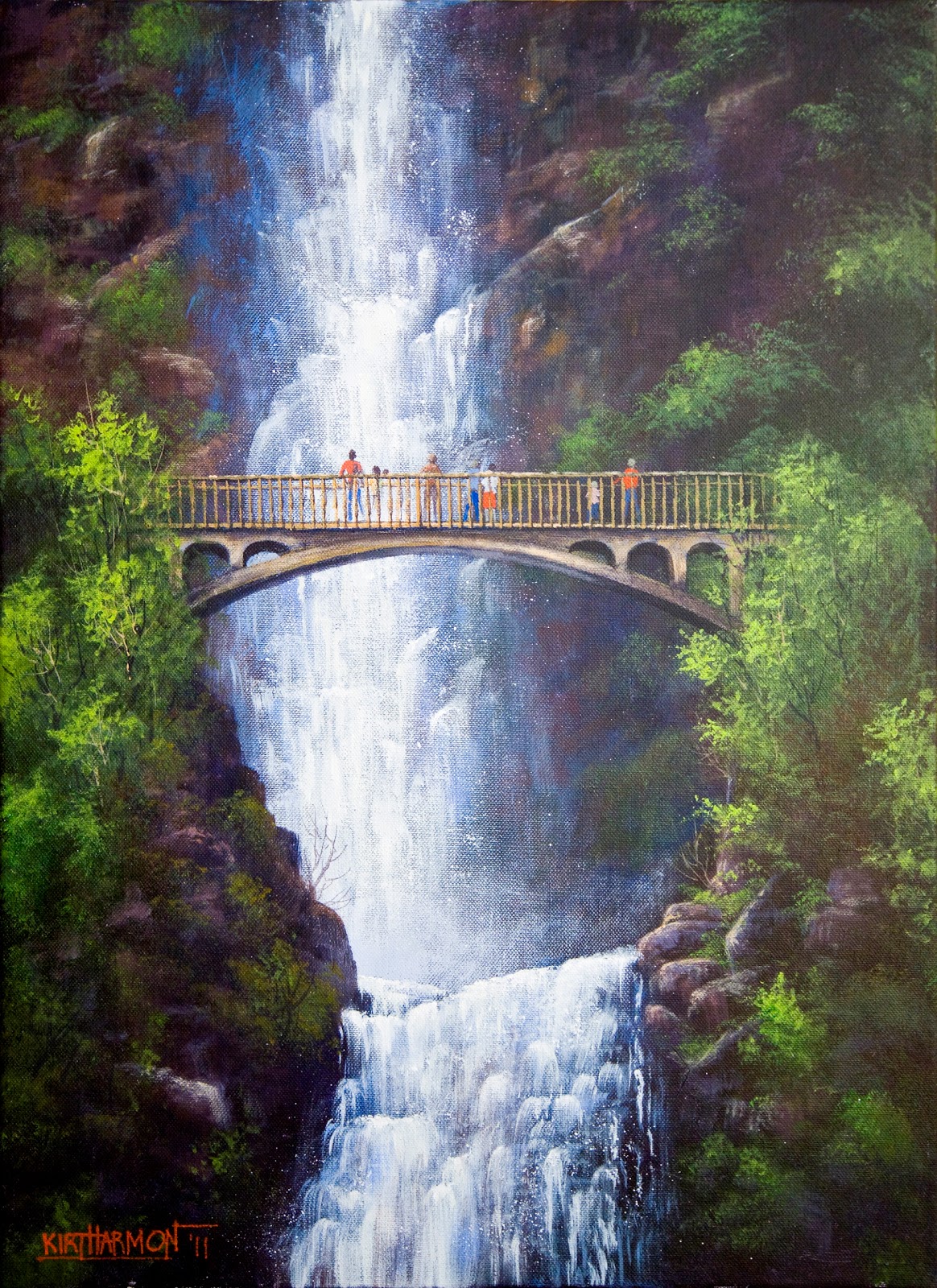 Harmon Art: Multnomah Falls