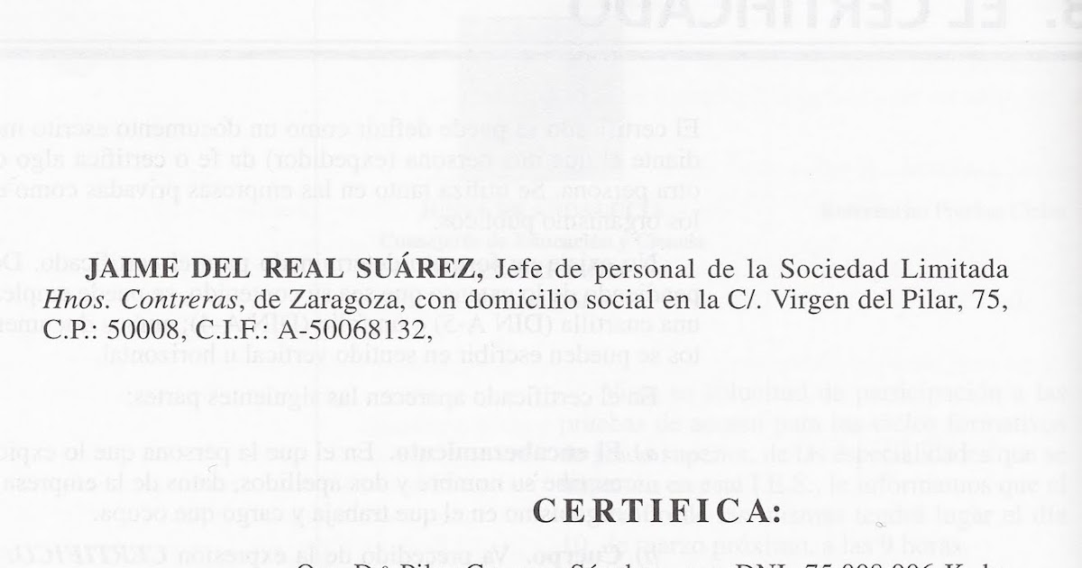 COMO REALIZAR UN CERTIFICADO FÁCILMENTE | Encarni González Ledesma