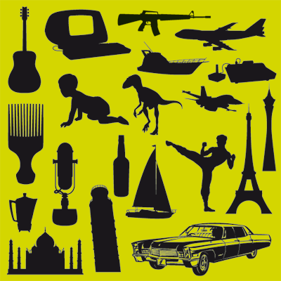 Gallery Vector Art: "Silhouette collection"