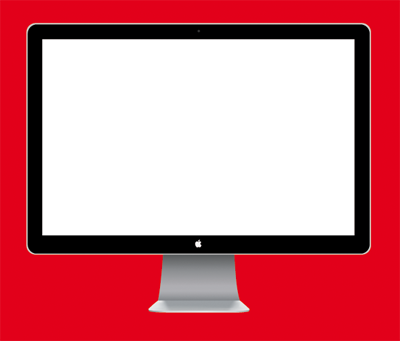 Gallery Vector Art: "Mac LCD template"