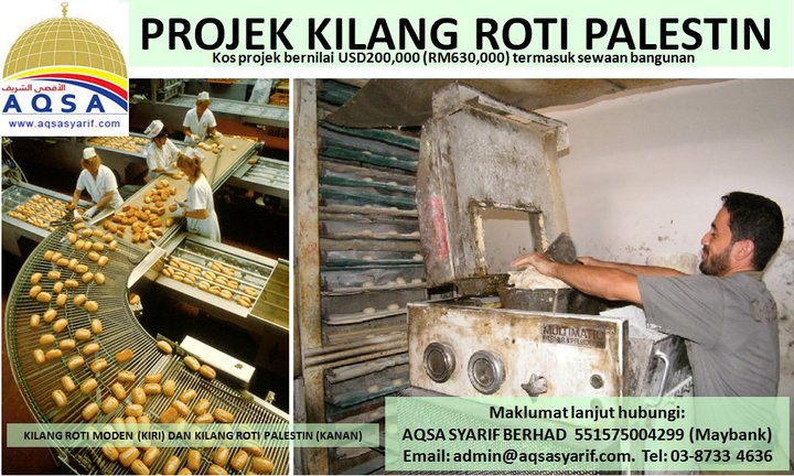 aqsa2gaza: Projek Kilang Roti Untuk Rakyat Gaza