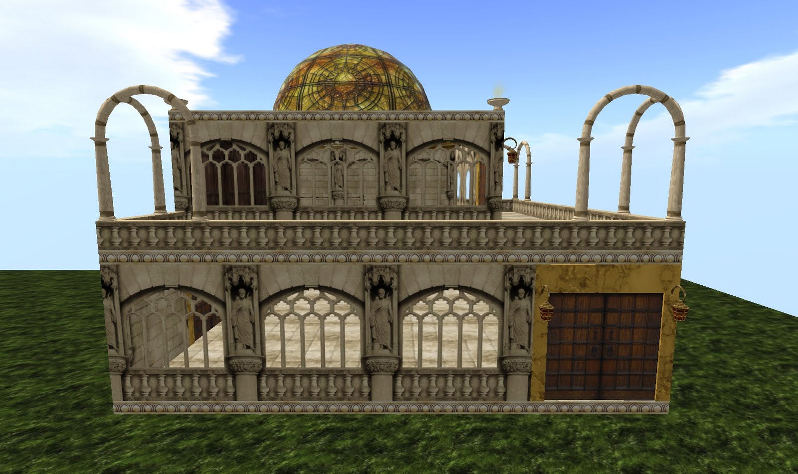 House of Alcott: Builders Office Greek/Roman Style