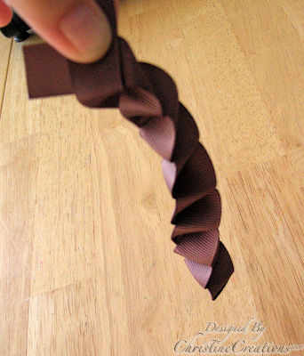 ChristineCreations: Fabulous Friends Challenge & Ribbon Rose Tutorial