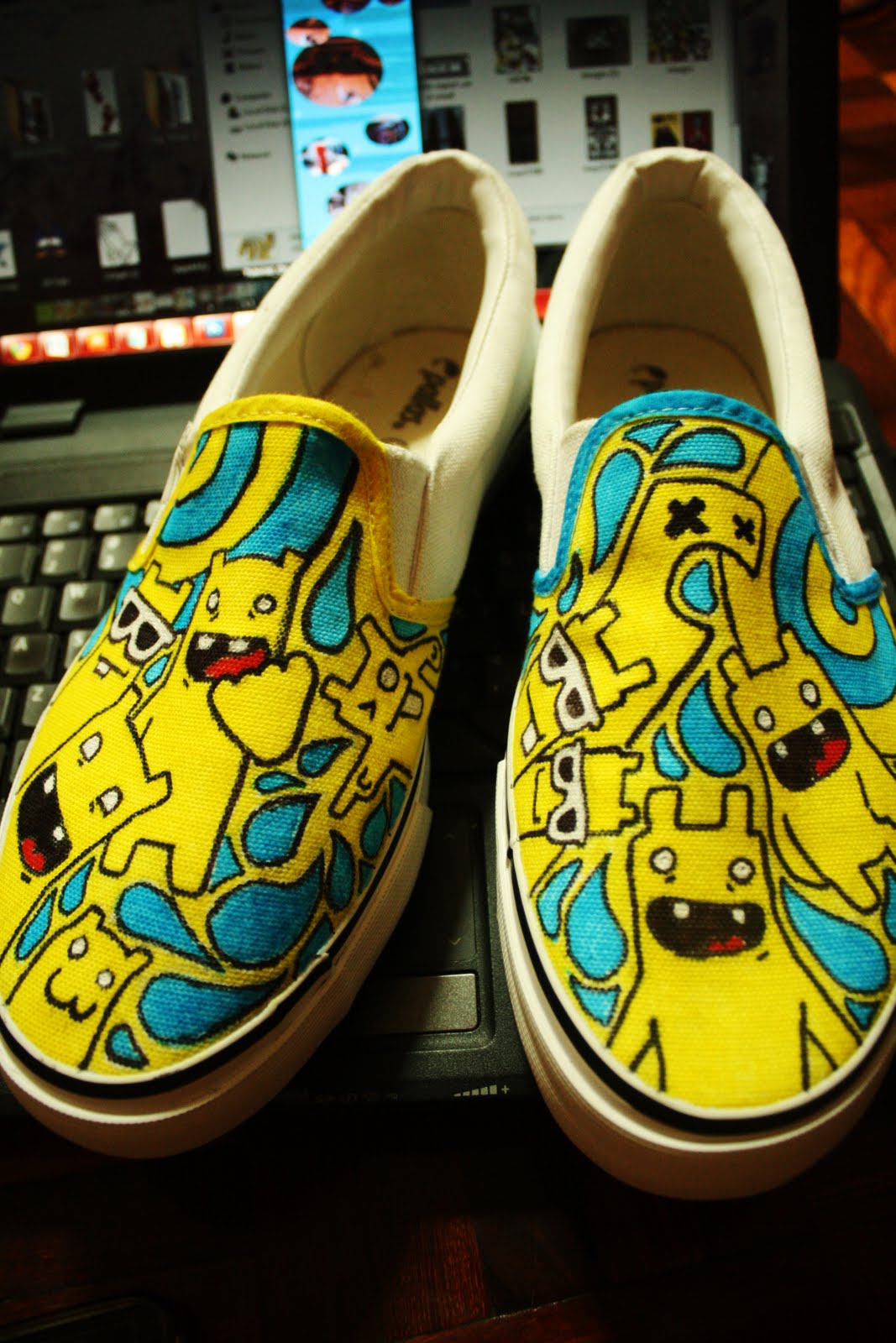 Rafael's Portfolio: Jazz custom graphic shoes