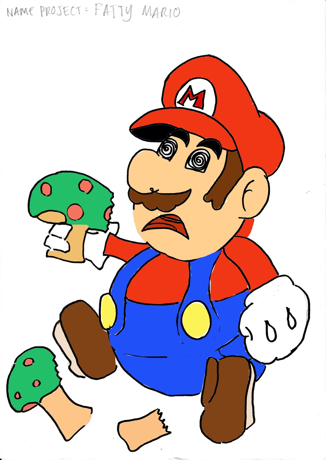 Otakku Art Designs: FAT MARIO FULL SKETCH...