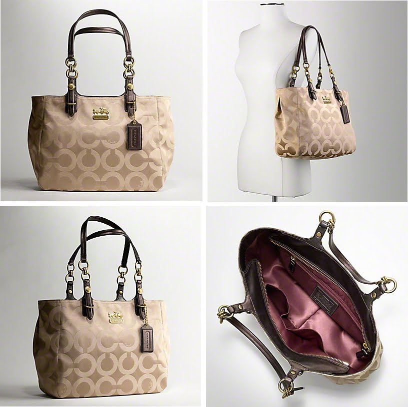 MyLilCoachStore: Coach Mia Signature Op Art Sateen Tote 15758