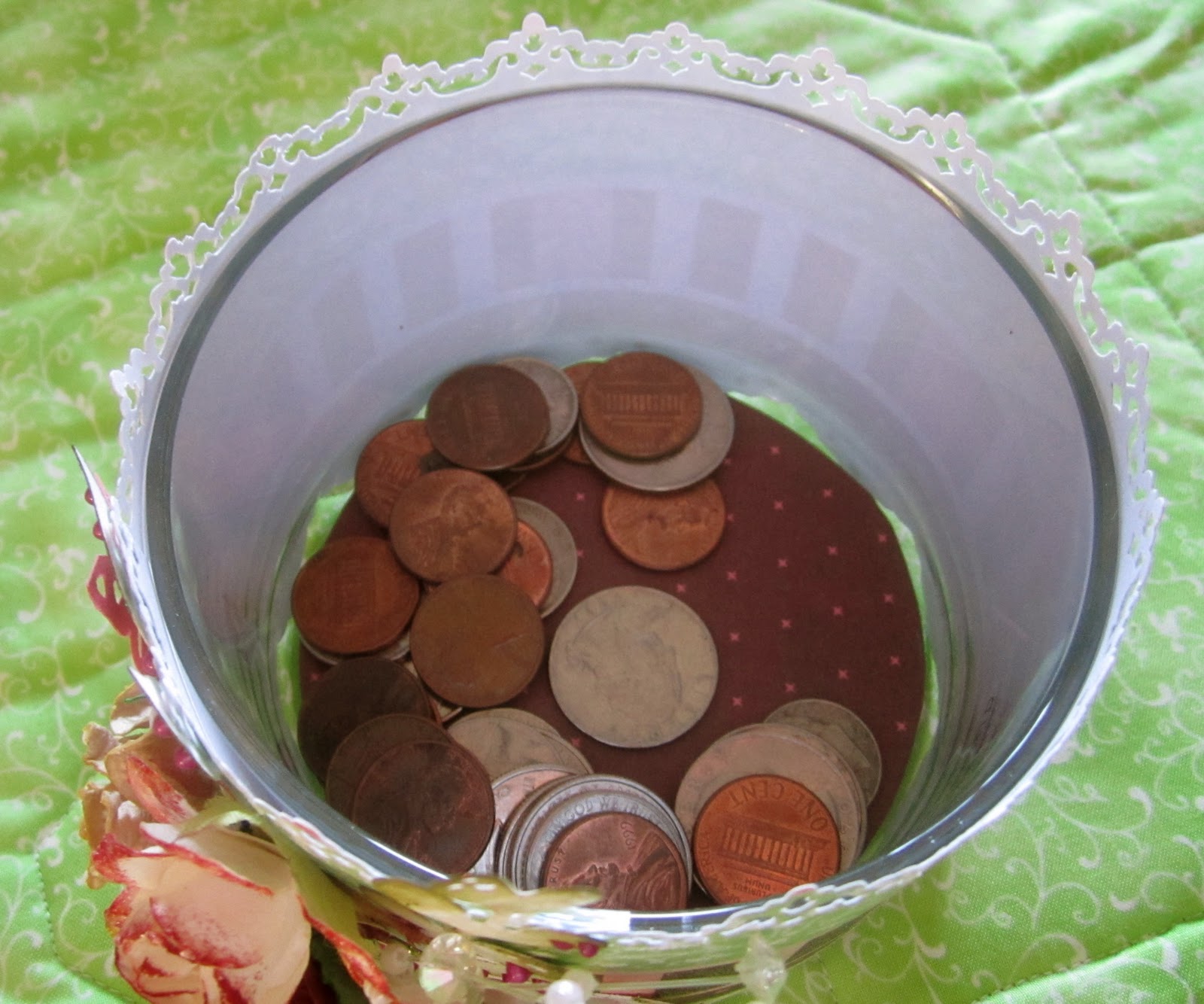 Mary Lou's Corner: DECORATED MONEY DISH