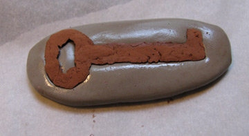 Beading Arts: Simple molded key from CopprClay