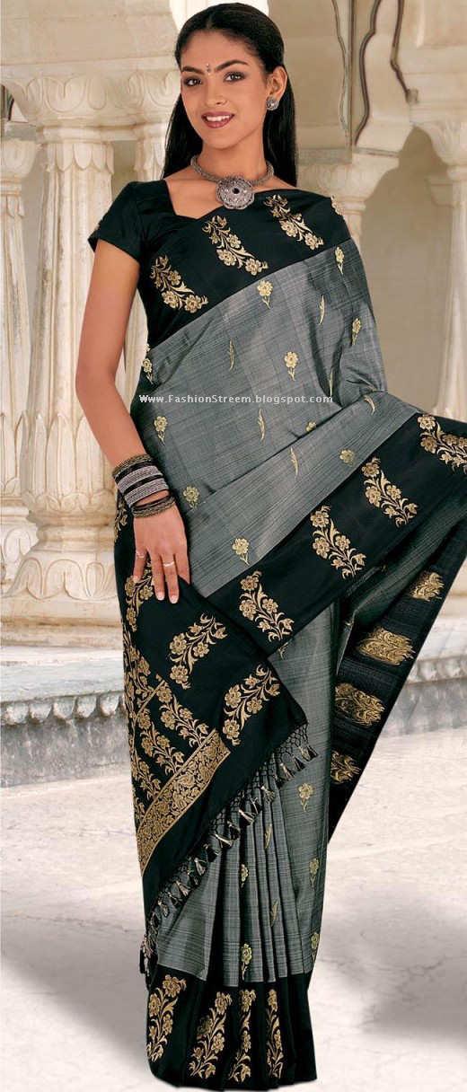 rebecca black blog: Latest Silk Sarees Designs For Young Girls