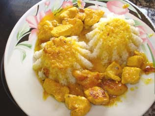 COCINA FACIL EN IMAGENES: POLLO EN AMARILLO