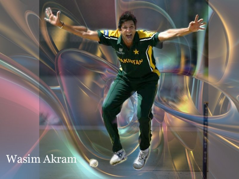 Free Wallpapers: Cricketr Wasim Akram wall papers