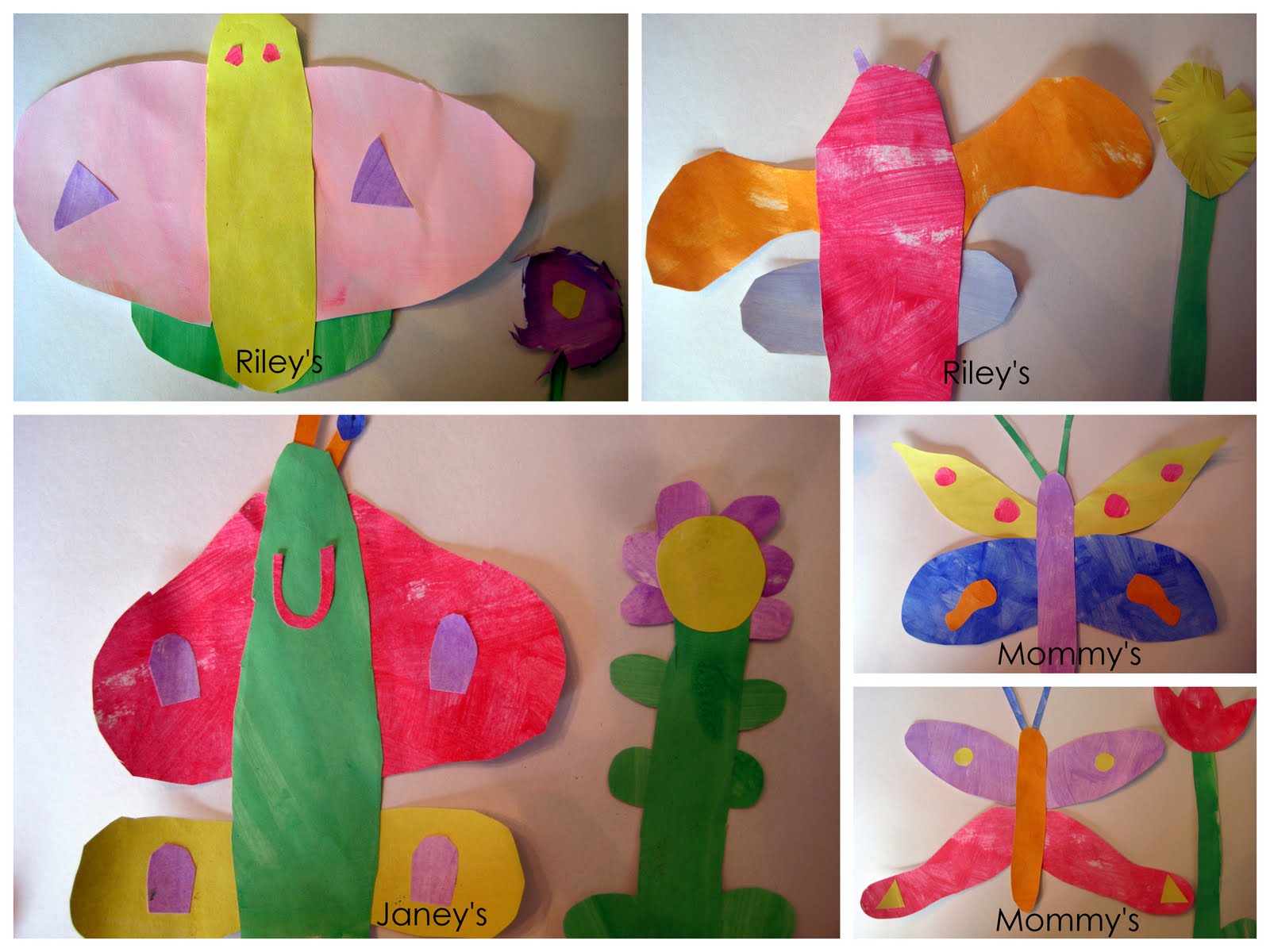...Loving Lifes Little Things...: Craft Wednesday ~Eric Carle Butterflies~