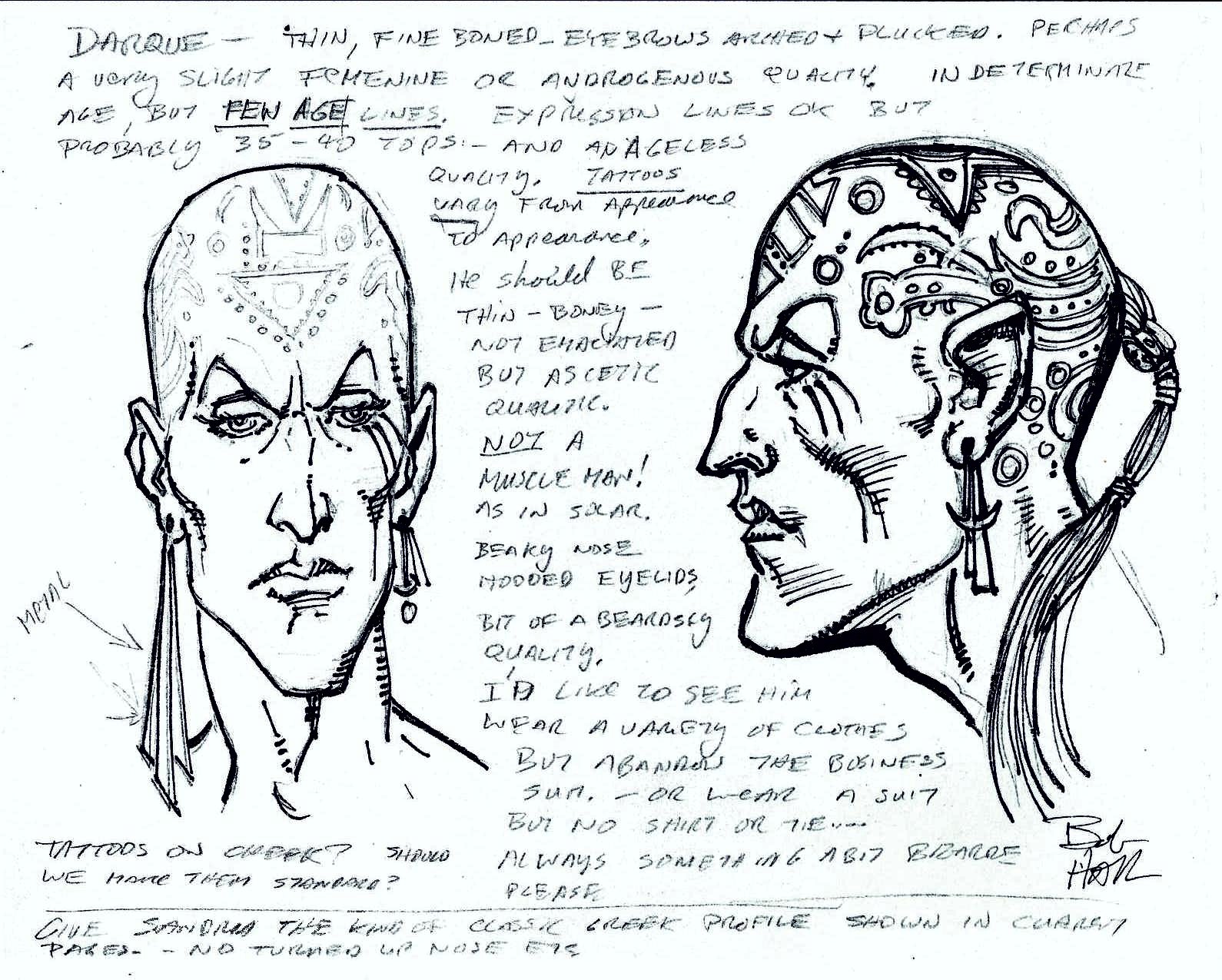 All Things VALIANT: Bob Hall's Original Master Darque Notes