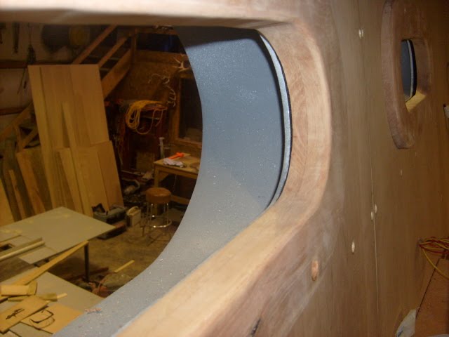 Conall's Boat Build: Port Light Trim