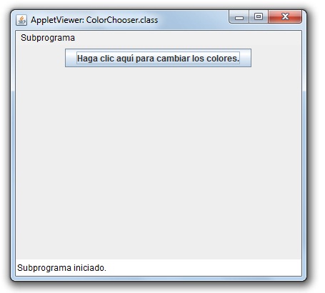 Tutorías de Java: Tutorial de JButton y JColorChooser