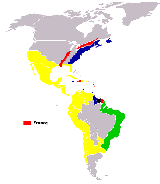 Napoleon Life: Map of Napoleon's colonies in America:Some of the ...