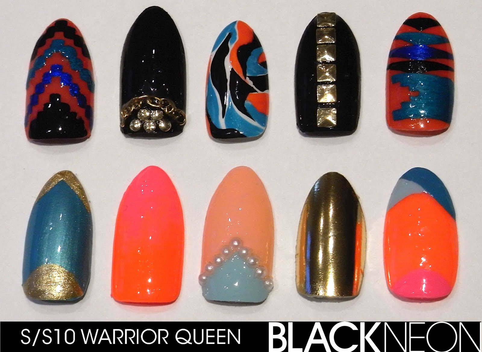 Black Neon: BLACK NEON / Warrior Queen -Nails