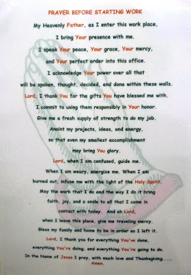 我是普通帅: A prayer Before Starting Work