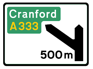 UK metric distance signs: Junction and service signs | glob on someday