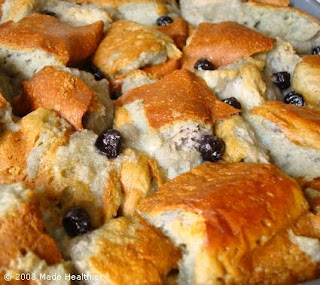 My best Dishes: today's dish: Taro Bread Pudding