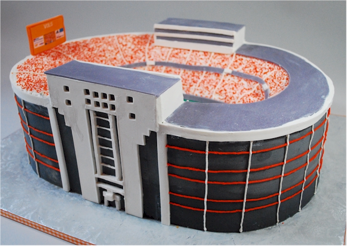 Cup a Dee Cakes Blog: Neyland Stadium Vols Cake, Revisited