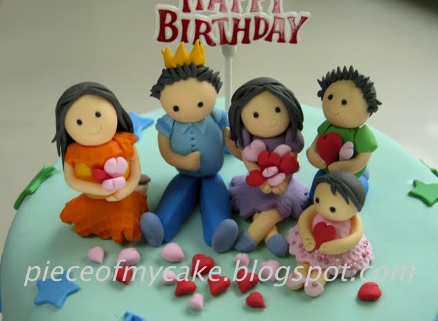 Piece of My Cake: Family Portrait Cake
