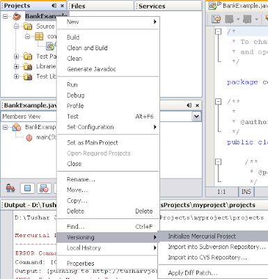 Netbeans IDE Blog by Tushar Joshi, Nagpur: Mercurial in NetBeans ...
