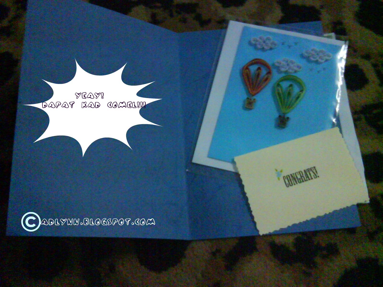 ItU aKu!: Dah dapat kad comel~