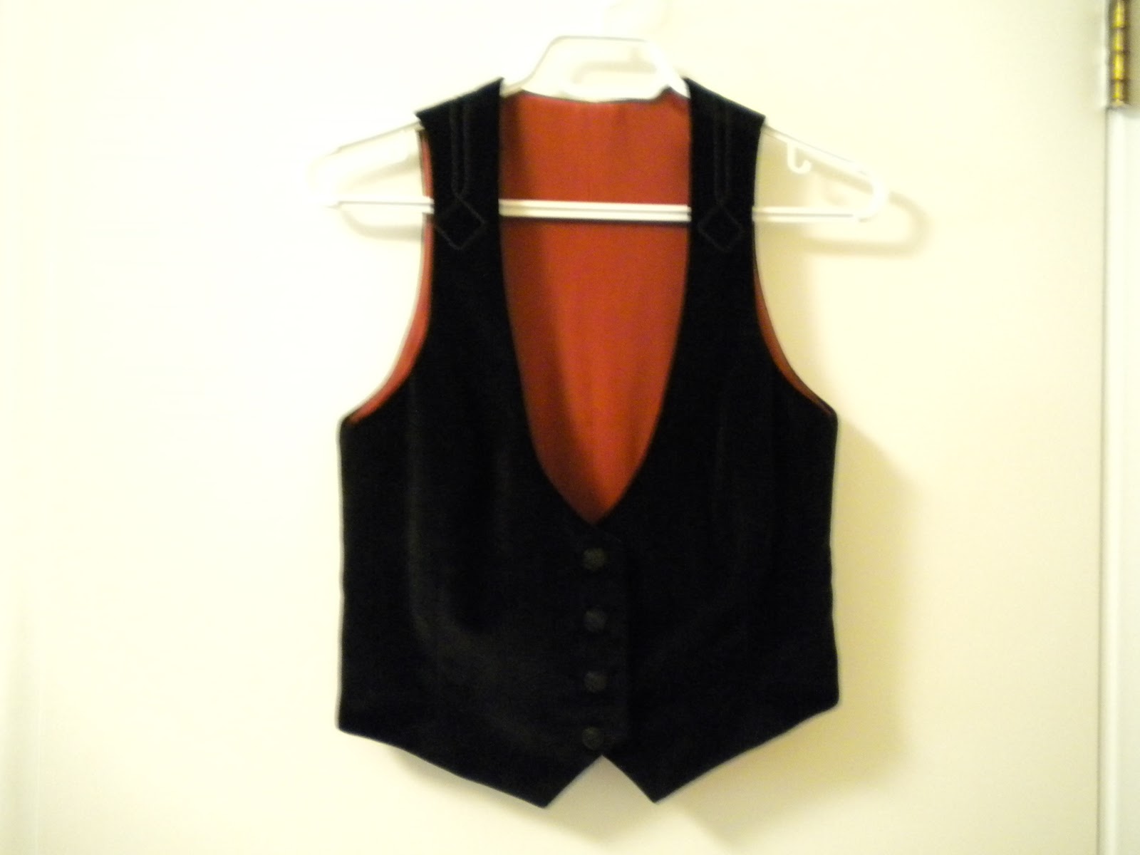 Irene's Studio: Black velvet vest