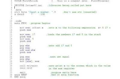 Folhas sem Nada: Linguagem Assembly