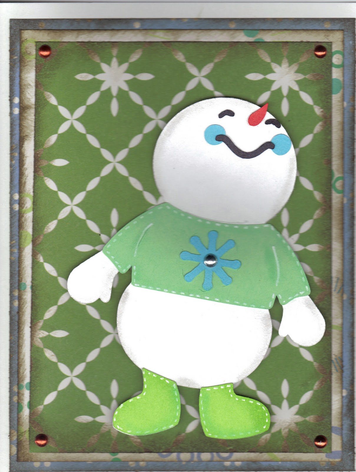 PAPER CRAFTS WITH THE PINK ARMADILLO: Snow Friends Snowman #3