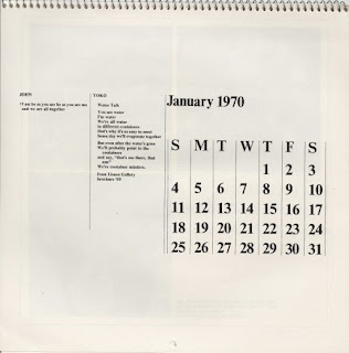 Tittenhurst Park: John Lennon & Yoko Ono: Calender 1970 (January)