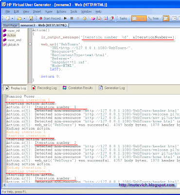 How to get LoadRunner iteration number - using global variable?