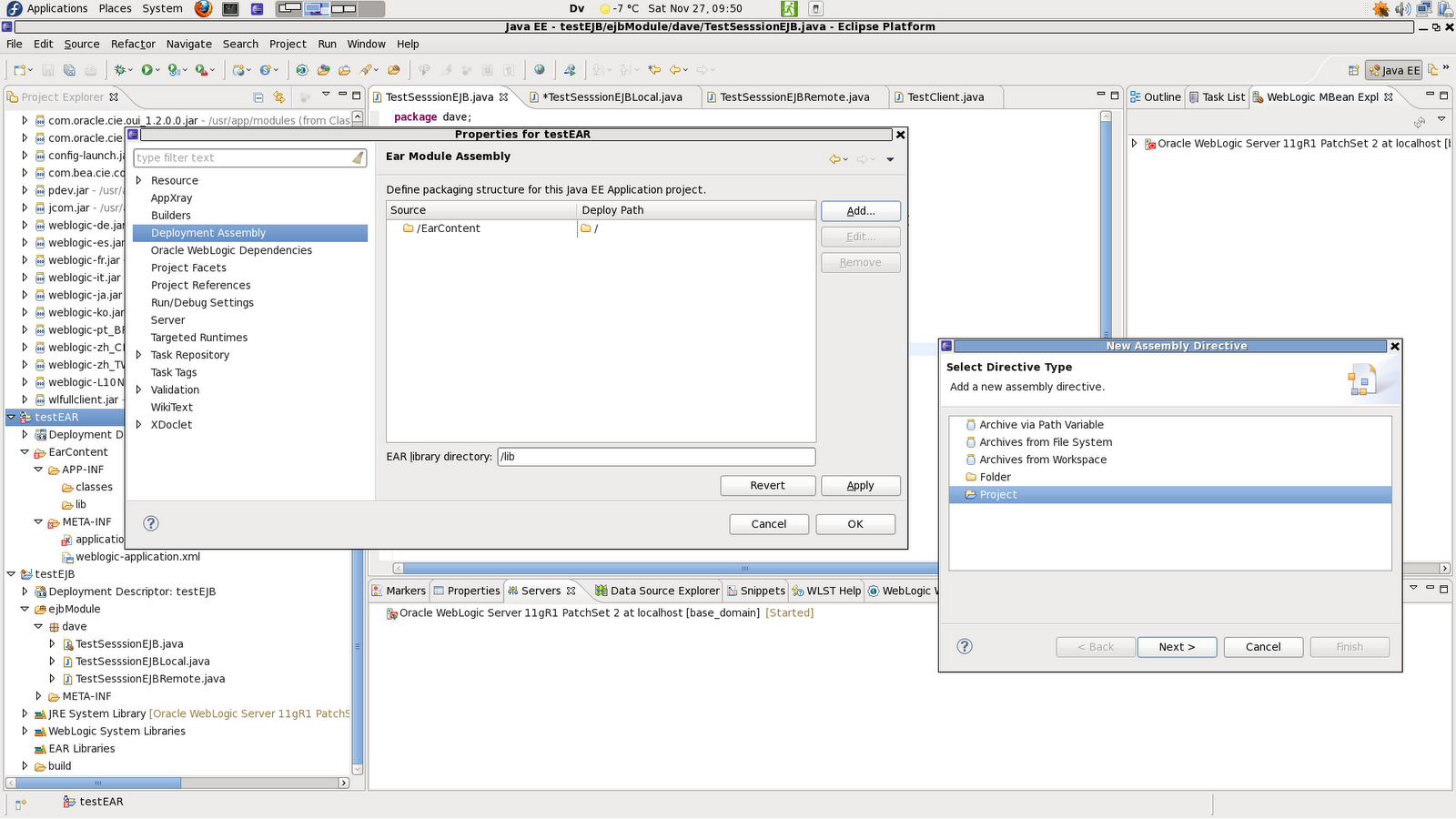Devops Tips And Tricks Create Java Ee Project Using Eclipse Helios 36 And Weblogic 1033