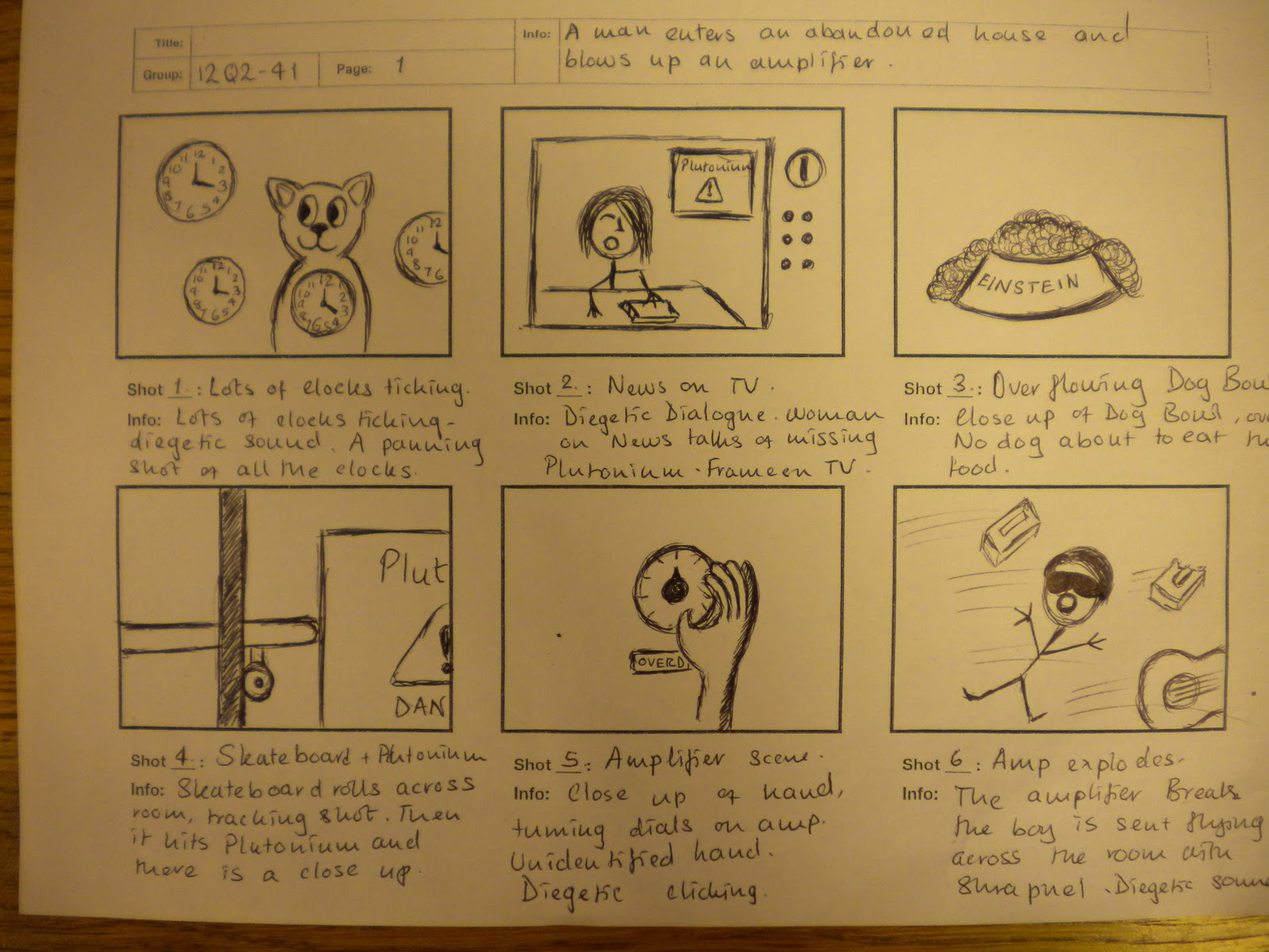 12Q2-37 CHILDRENS FILM 2010/11: Back to the Future Storyboard