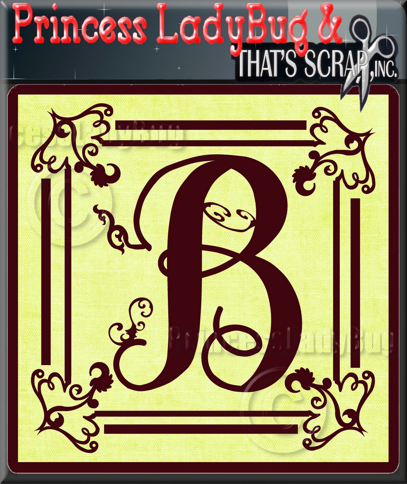 ALL THAT IS SCRAP: Monogram Alphabet Set