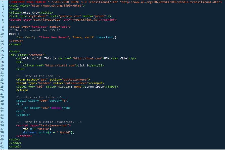 Notee Art: Alternative Syntax Highlighting for Adobe Dreamweaver CS3 ...