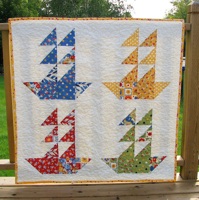 Happy Modern Quilts: More Sailboats
