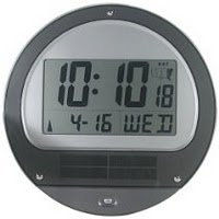 Atomic Clocks Store: Low Vision Atomic Solar Wall Clock - Self Setting