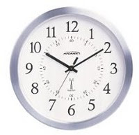 Atomic Clocks Store: Atomix 544 - 10" Silver Anodized Aluminum Atomic ...