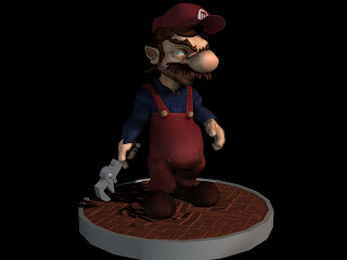 The Art of Dennis Flath: Mad Mario Character Pose