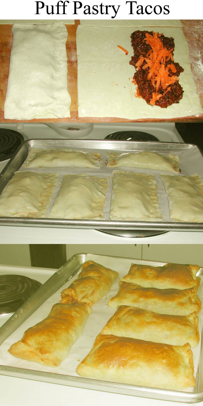 The Iowa Housewife: Puff Pastry Taco Foldovers