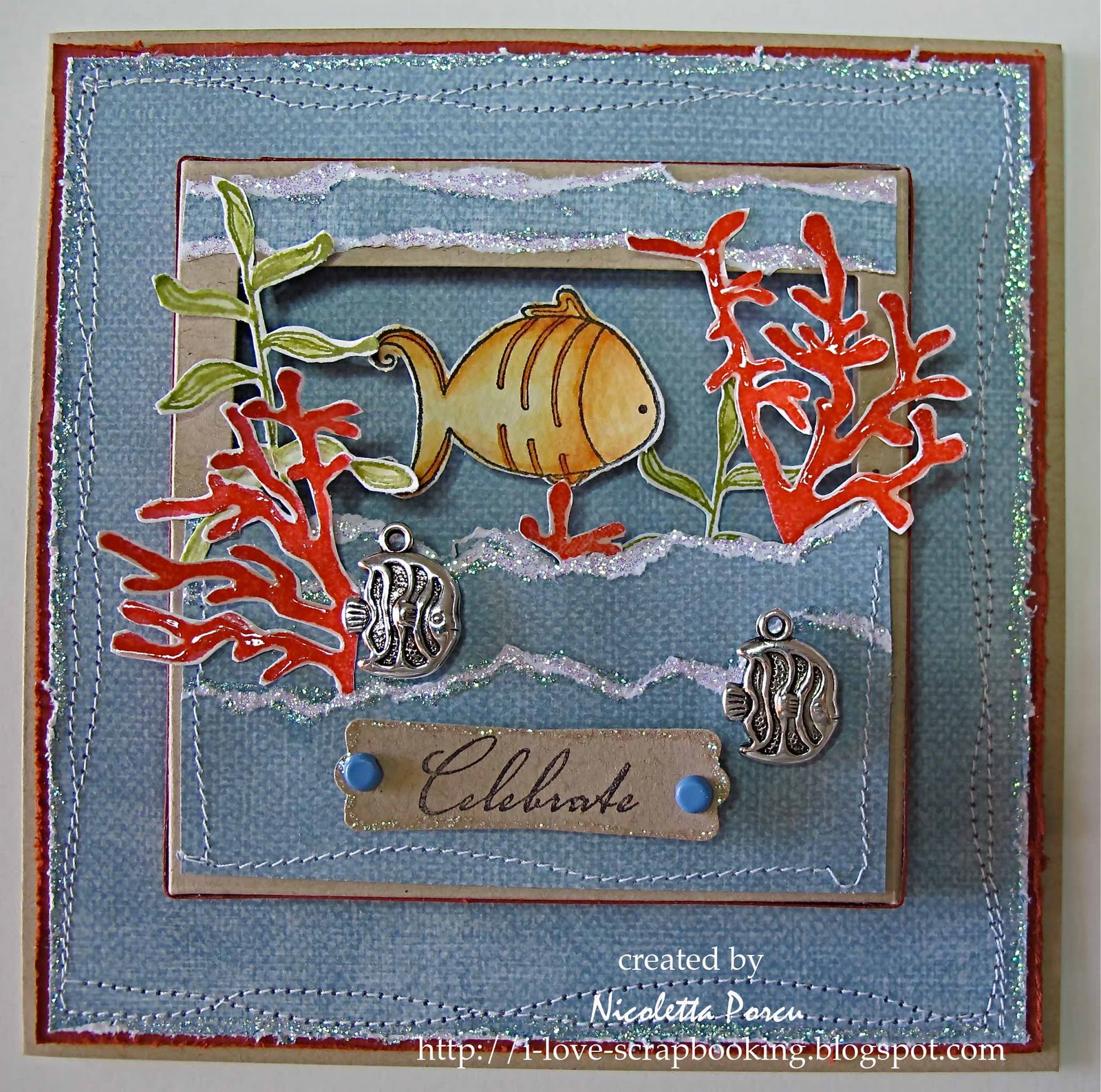 Nicoletta Porcu design: "Under the Sea" card