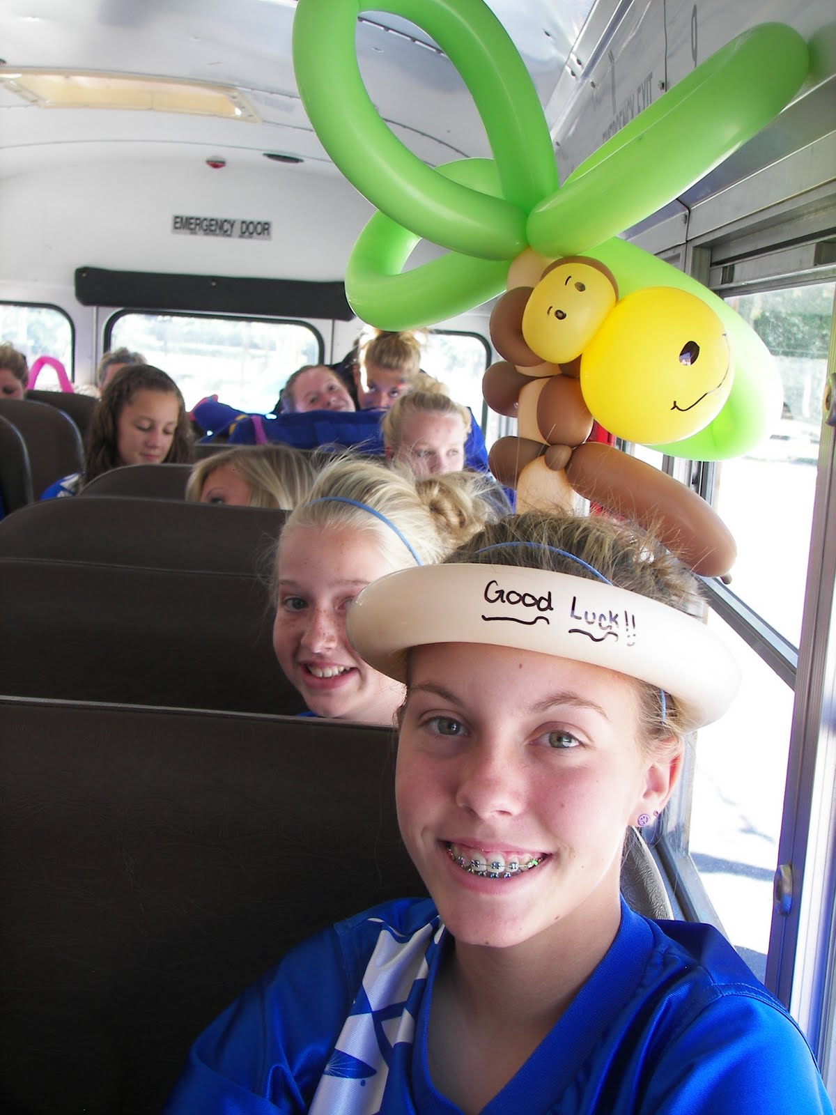 Bedford Girls Soccer: Fun on the Bus!