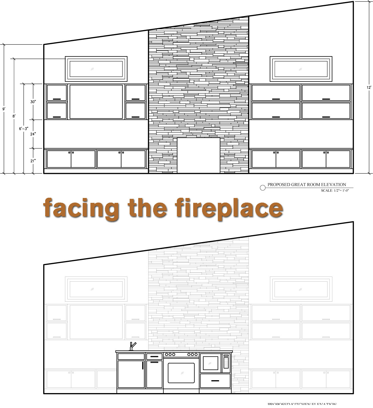 Fels.Home: Fireplace elevation