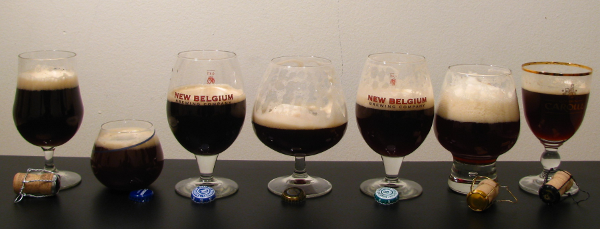 Open source beer: Belgian Quadrupel / Strong Dark Ale Tasting