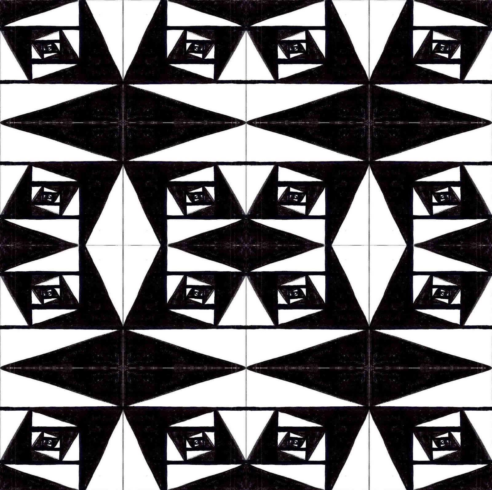 Digital Design&Visualisation: Proportion/Composition (hand drawn pattern)