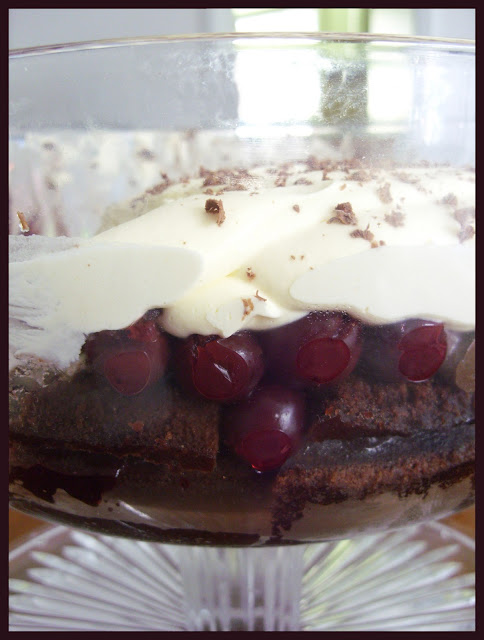 These Tastes of Mine: Chocolate Cherry Trifle