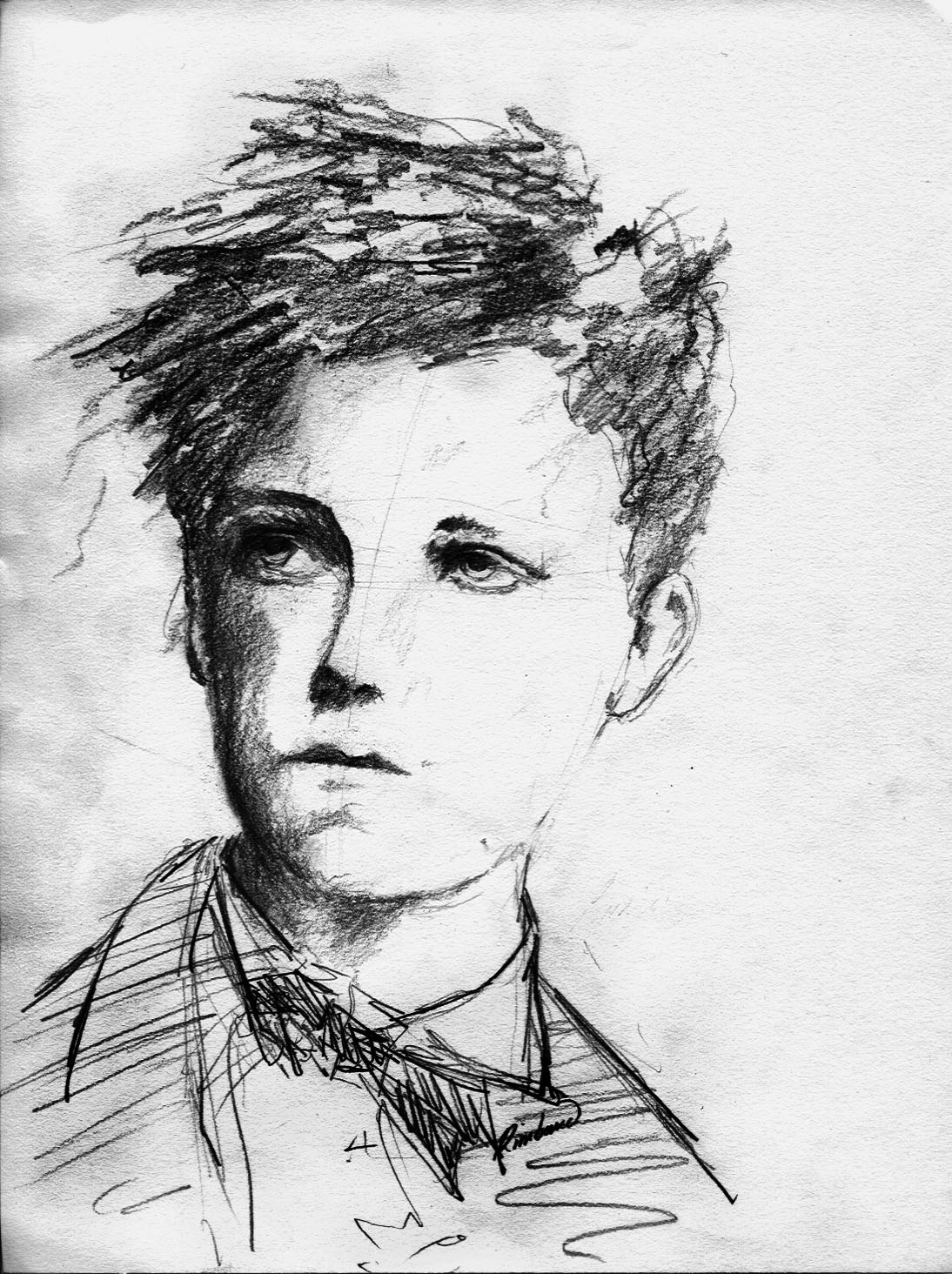 Dessins: portrait / Rimbaud / 4B